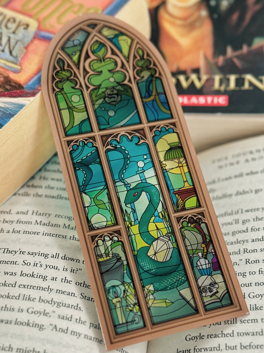 House Stained Glass Bookmark – Aftercolor