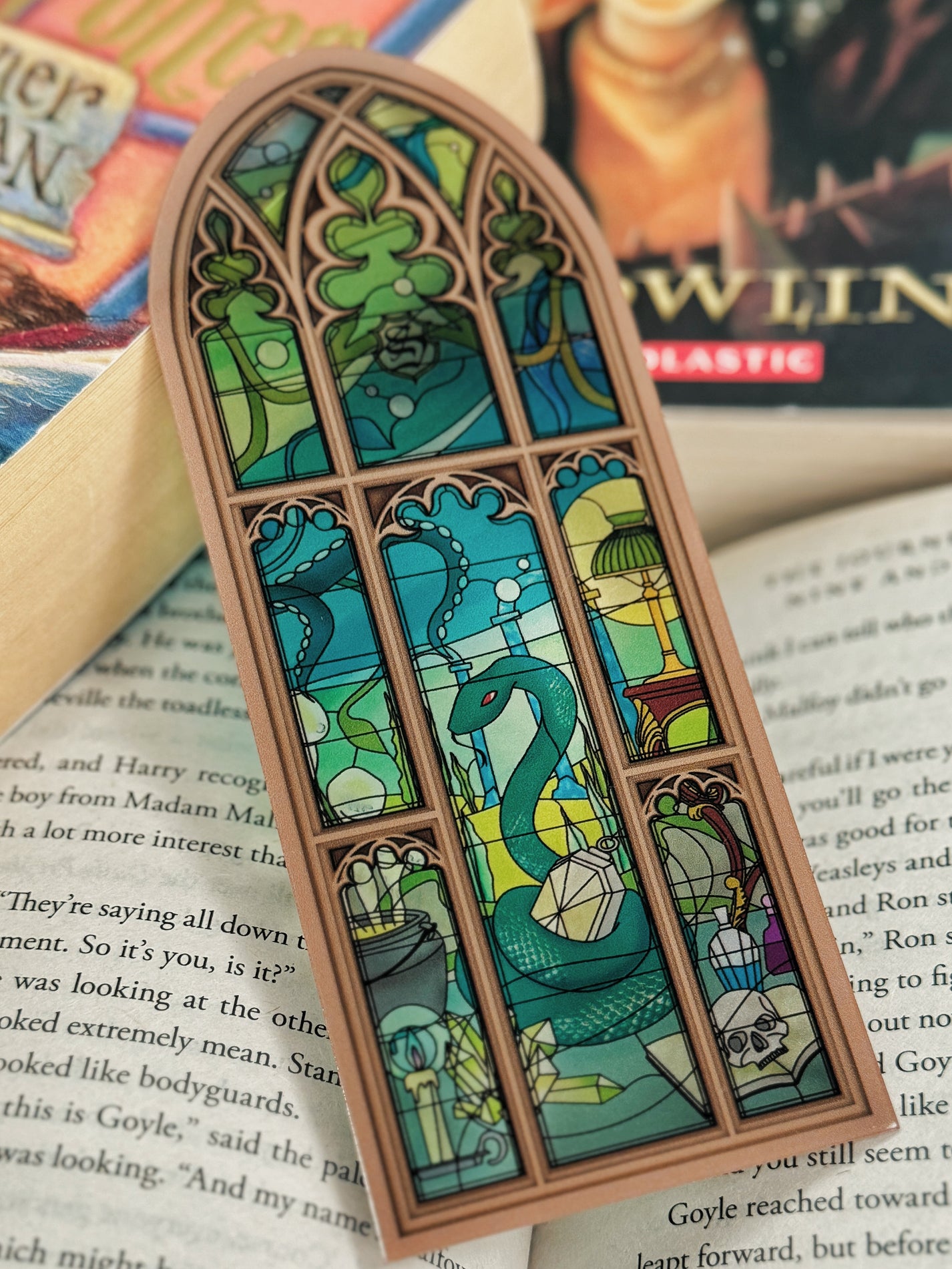 House Stained Glass Bookmark – Aftercolor