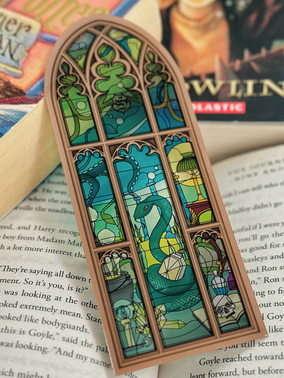 House Stained Glass Bookmark – Aftercolor
