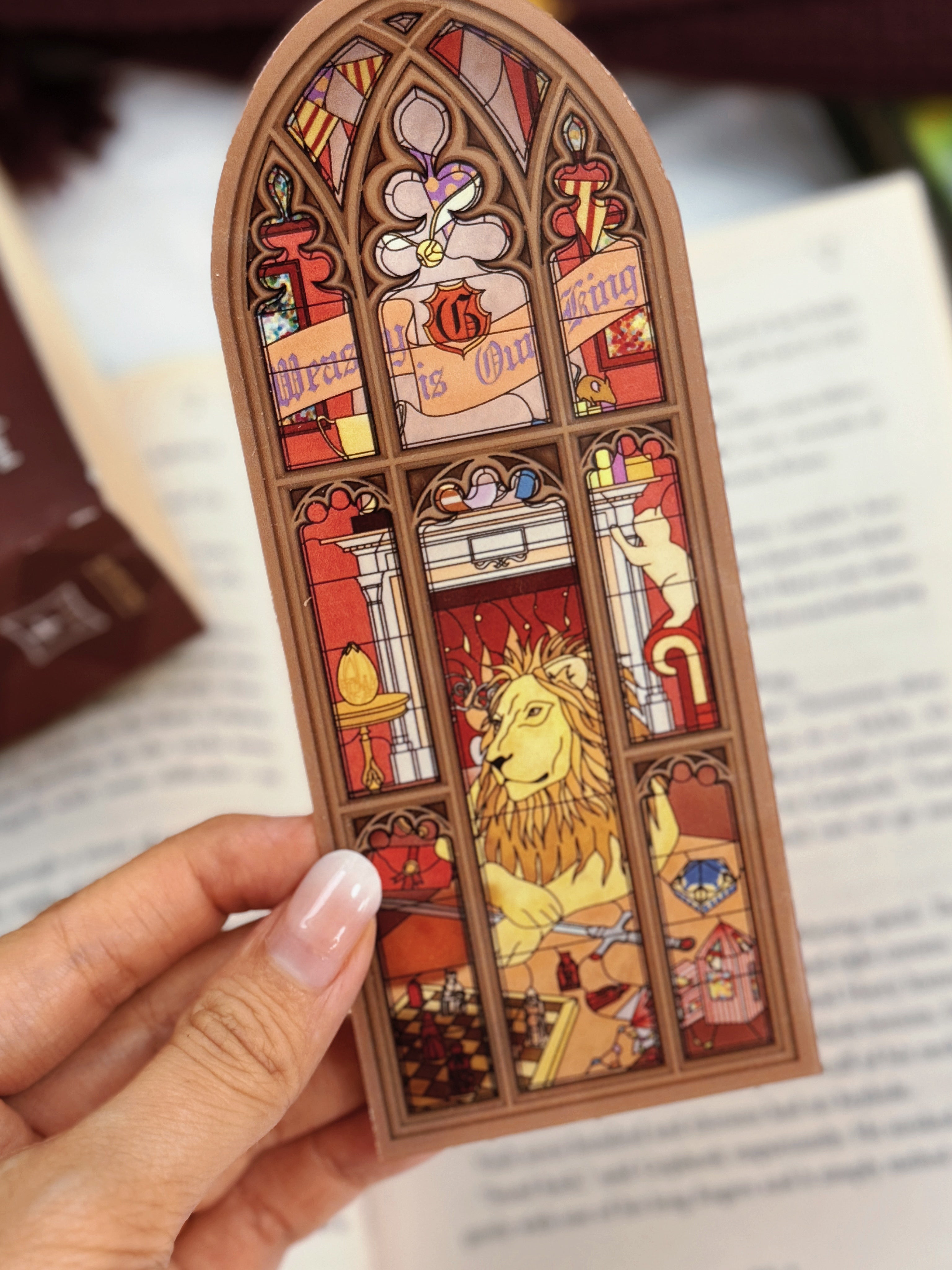 House Stained Glass Bookmark – Aftercolor