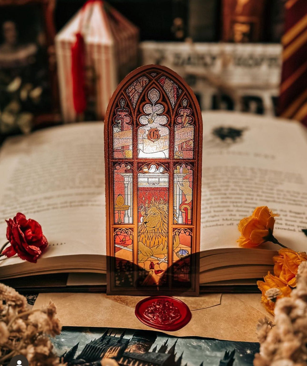 House Stained Glass Bookmark – Aftercolor