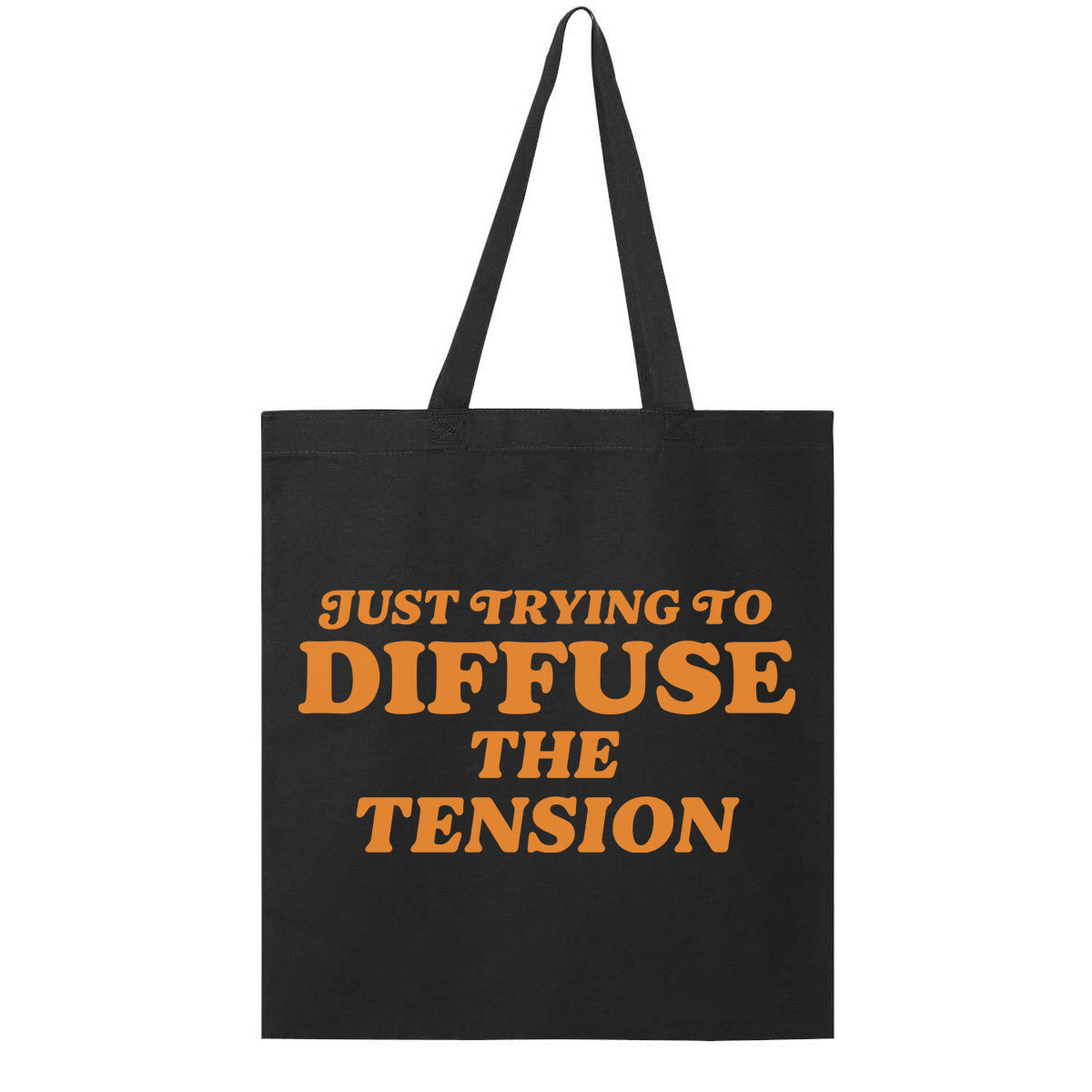 Trying to Diffuse the Tension - Tote / Black – Aftercolor