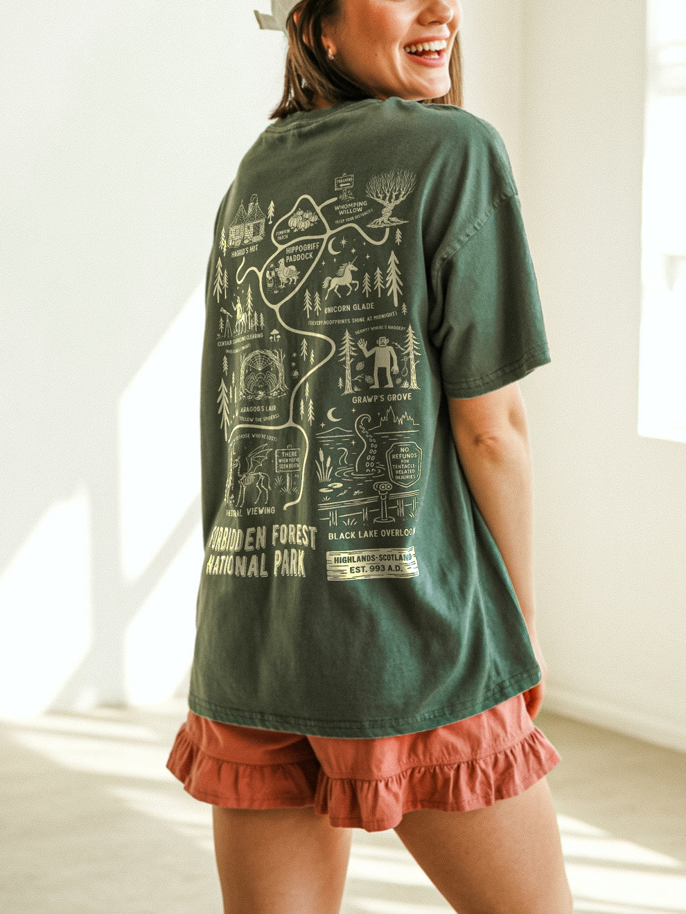 Forbidden Forest Hiking Club Garment Dyed Tee – Aftercolor
