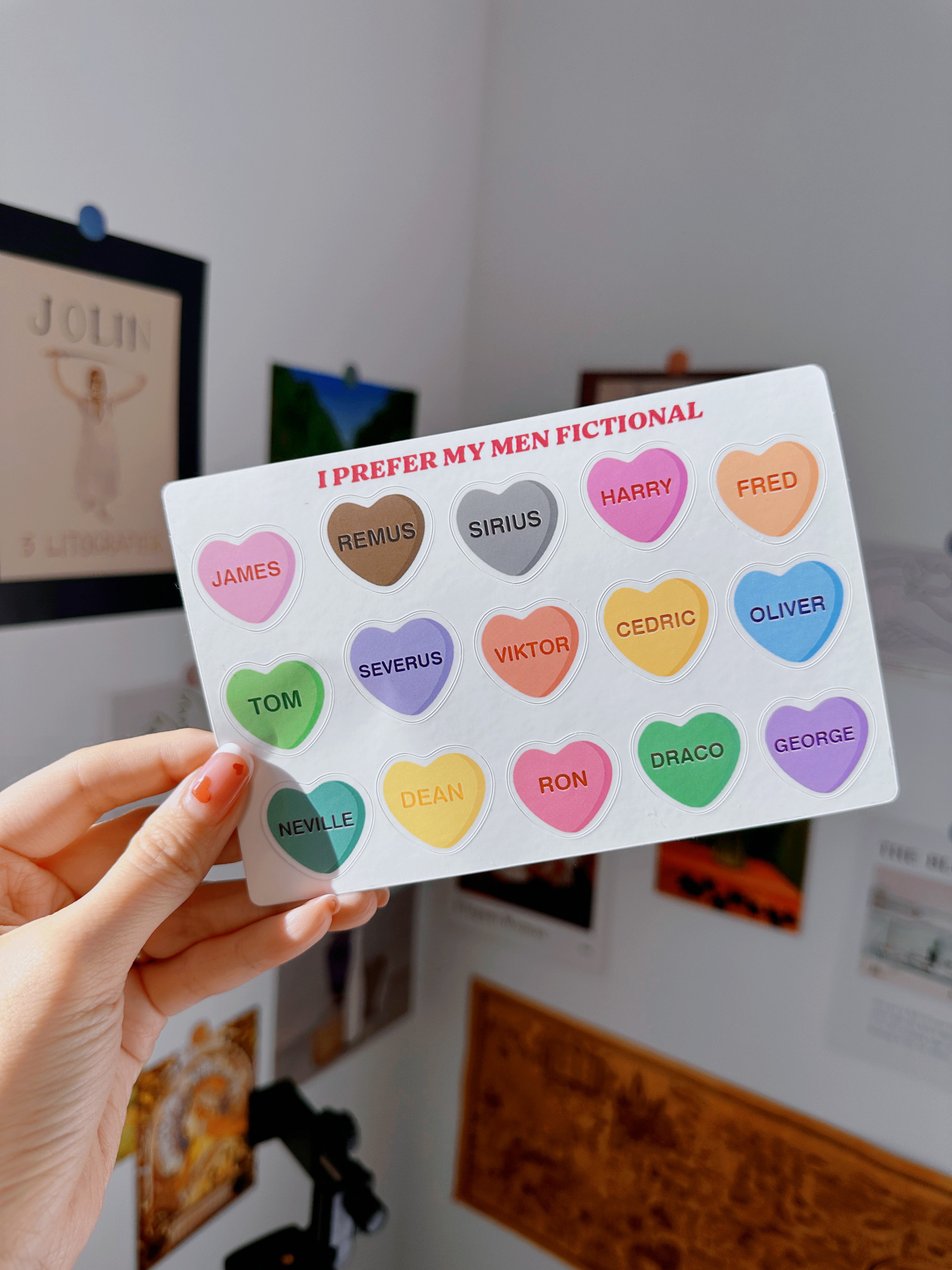I Prefer My Men Fictional Sticker Sheet – Aftercolor